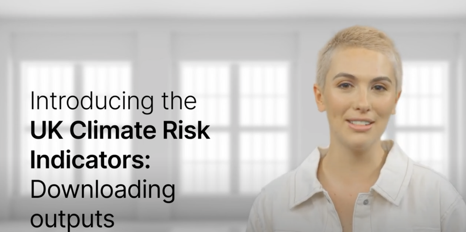 Using the UK Climate Risk Indicators